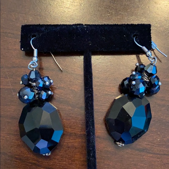 Jewelry | Large Black Sones Earrings | Poshmark